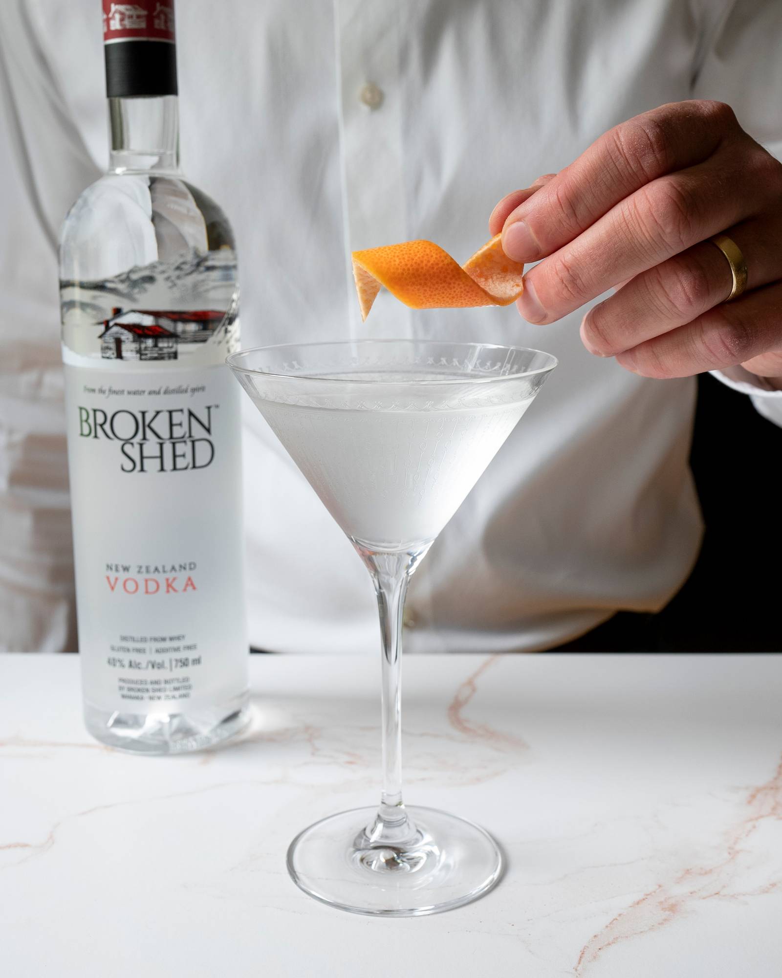 Smoky Mezcal Martini | Cocktail Recipe | Broken Shed Vodka